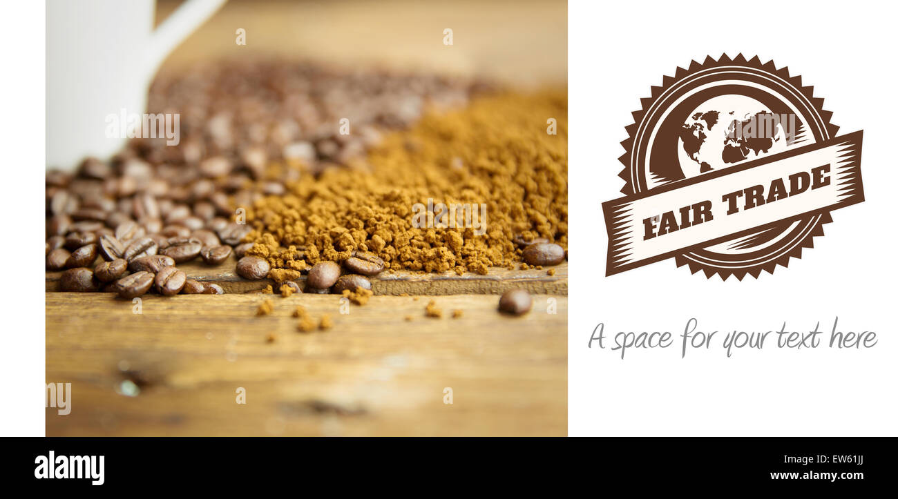 Composite image of fair trade graphic Stock Photo - Alamy