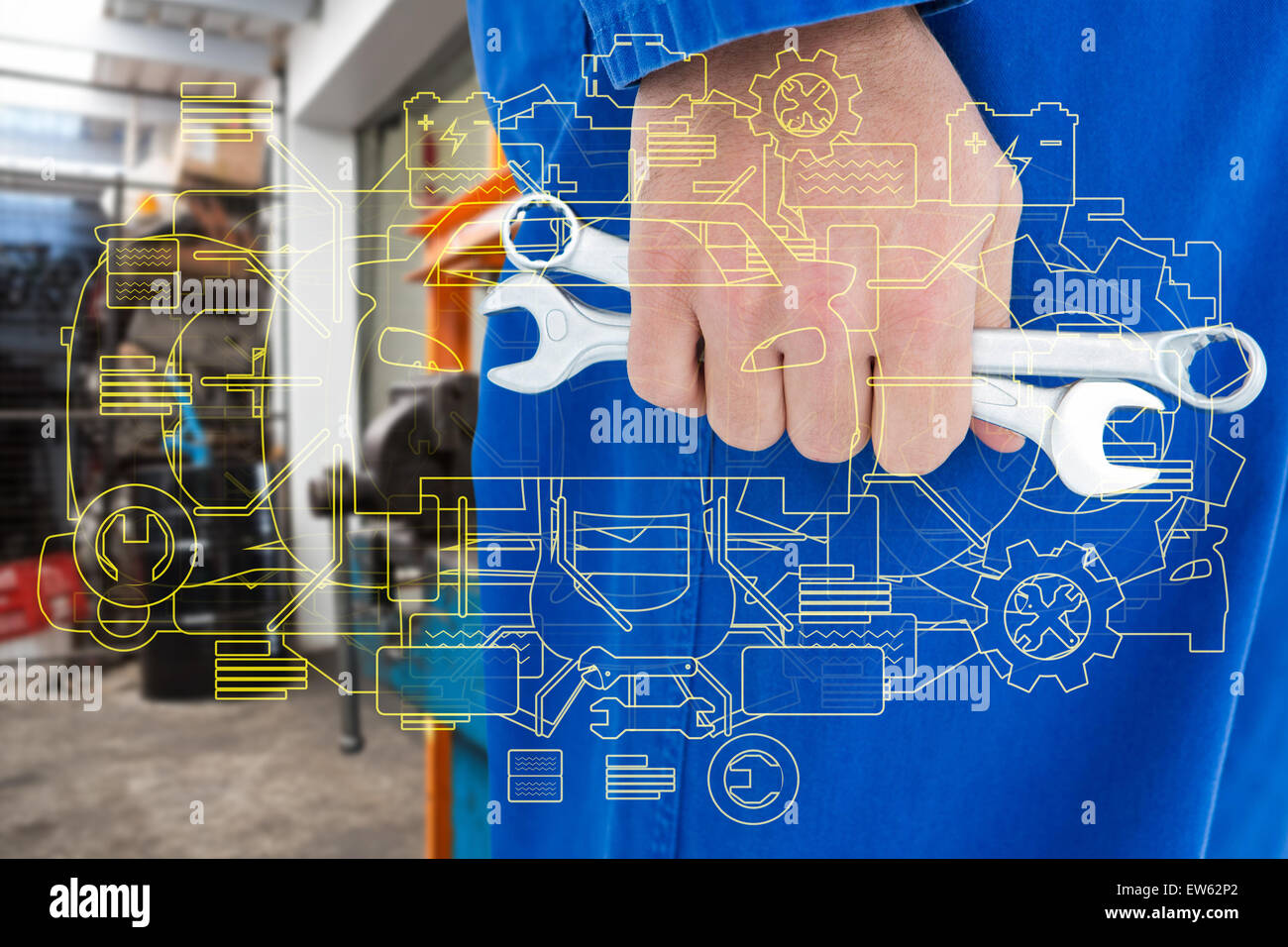 Car mechanics spanners hi-res stock photography and images - Alamy