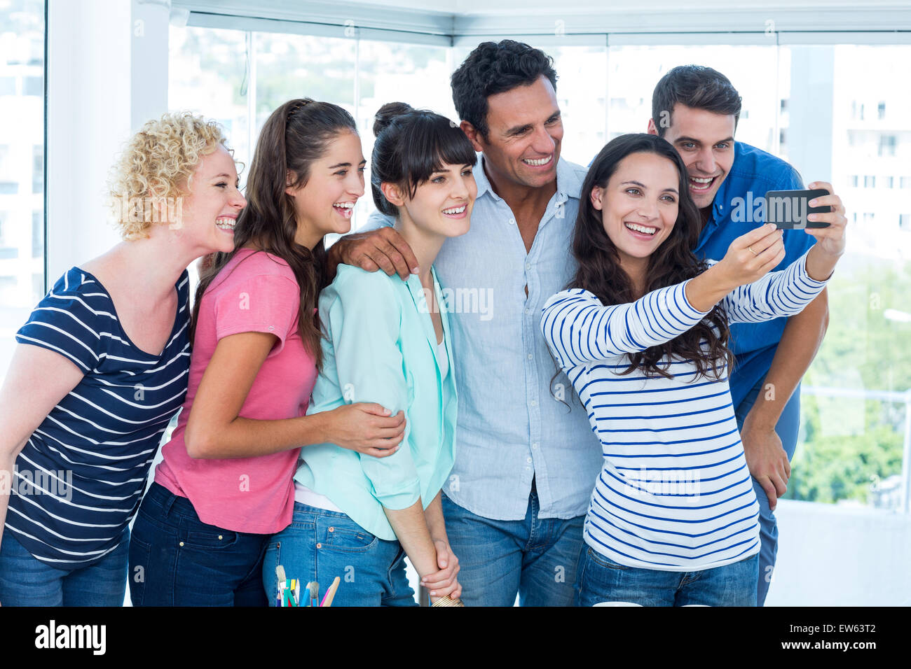 Team selfie hi-res stock photography and images - Alamy