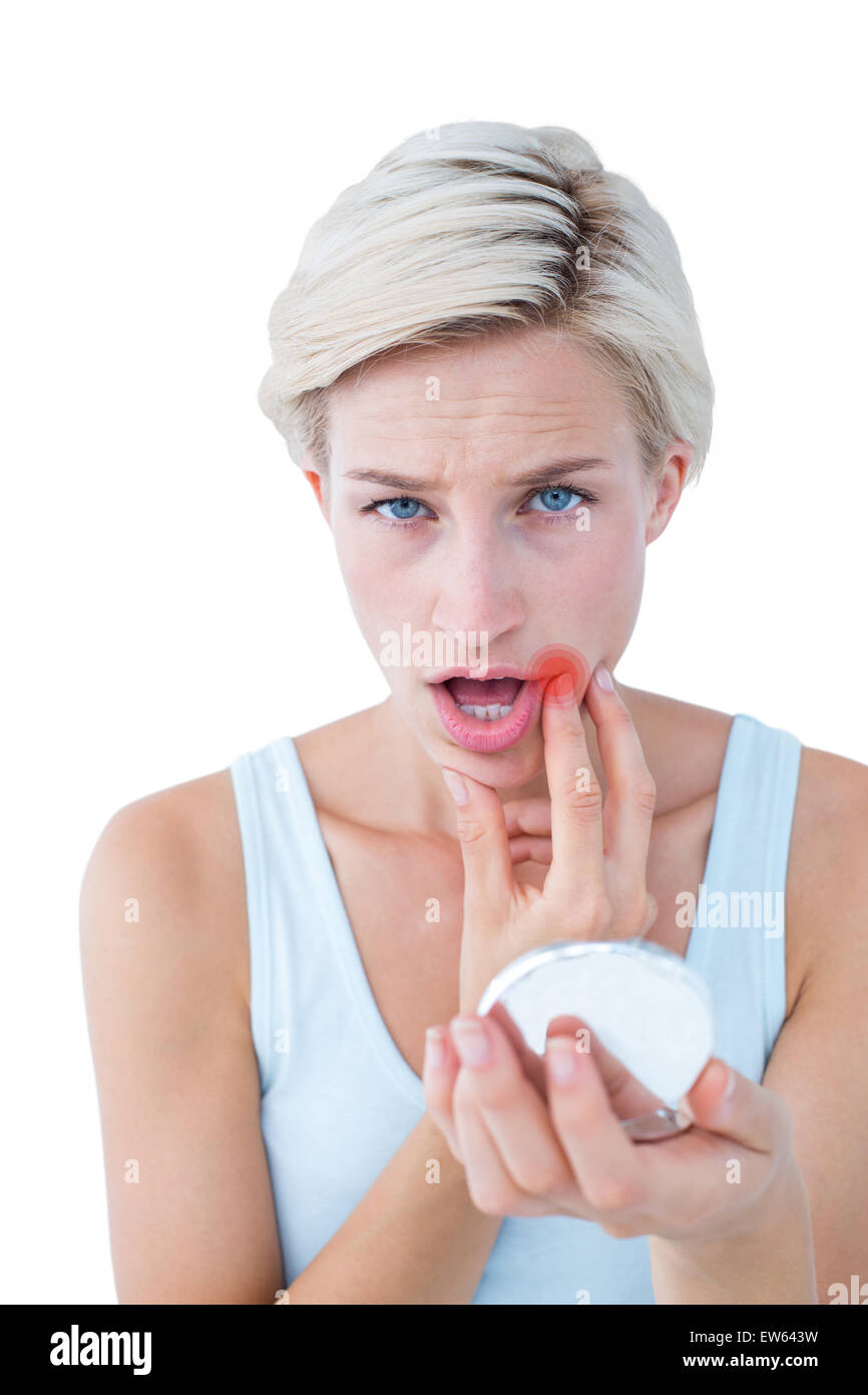 Woman looking shocked camera hi-res stock photography and images - Alamy