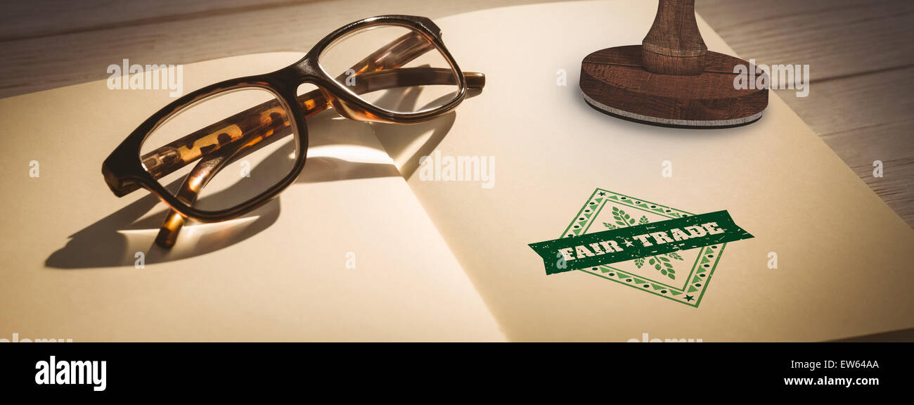 Composite image of fair trade graphic Stock Photo - Alamy