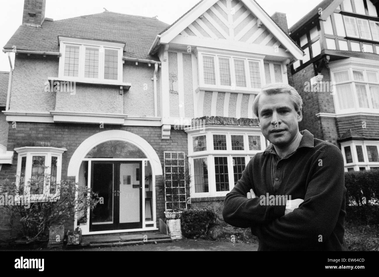 Mike Prince, ATV Midlands Presenter pictured at his edwardian home ...