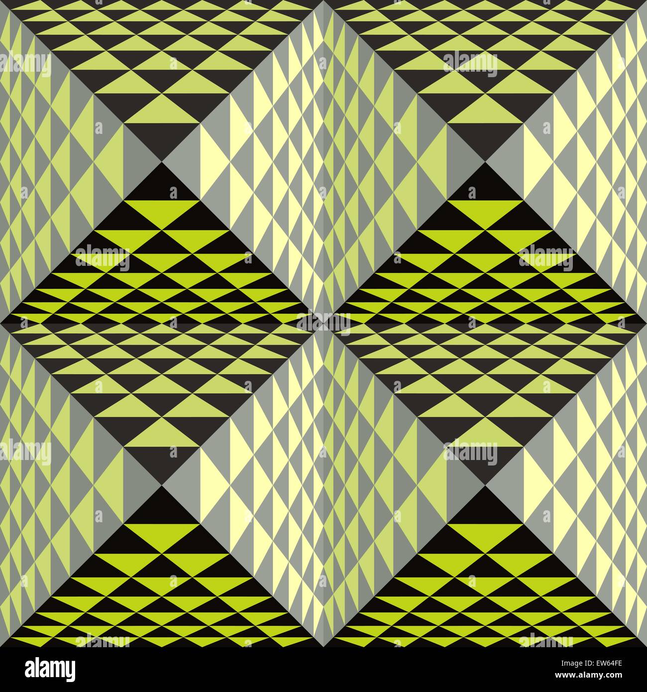 Abstract geometrical background with pyramids. Seamless pattern. Vector ...