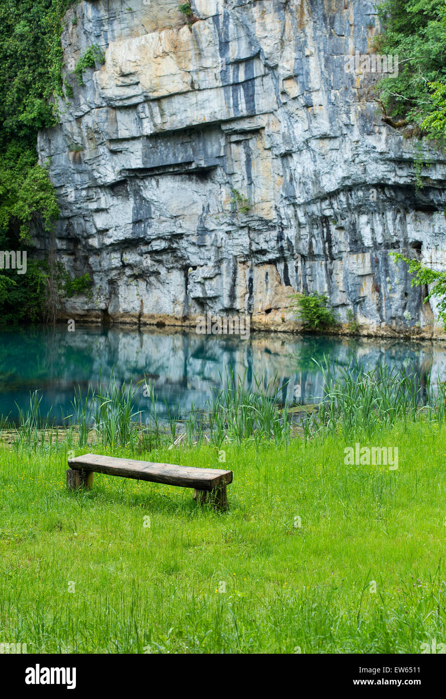 Sitting place, near the fresh water source Stock Photo - Alamy