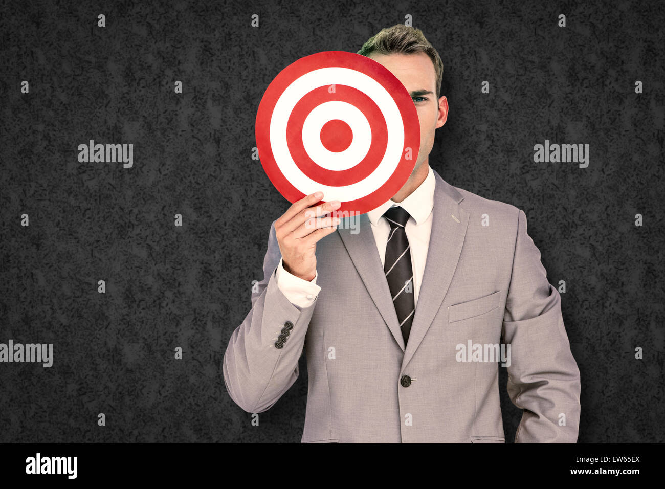 Business target man holding hi-res stock photography and images - Alamy