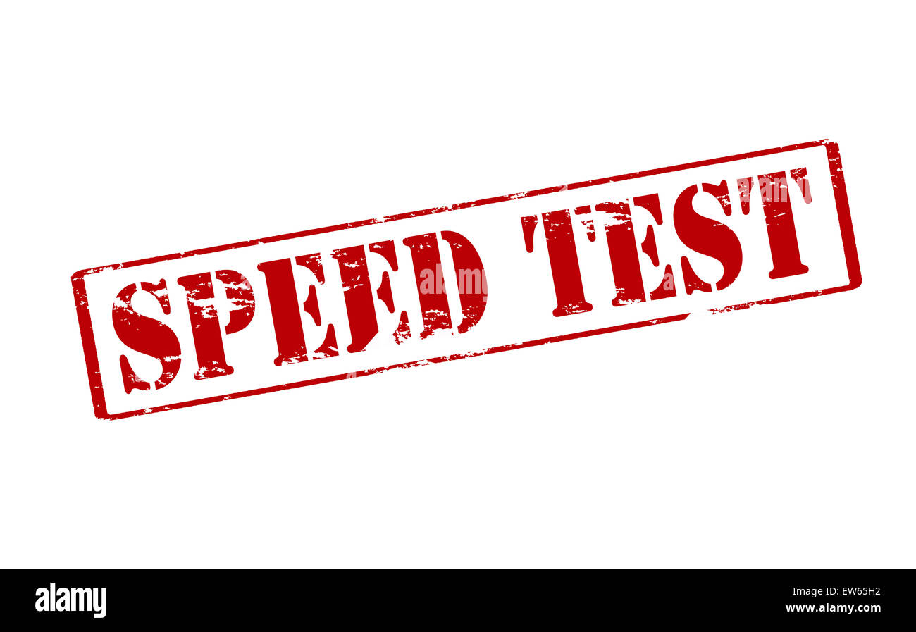 Rubber stamp with text speed test inside, vector illustration Stock ...