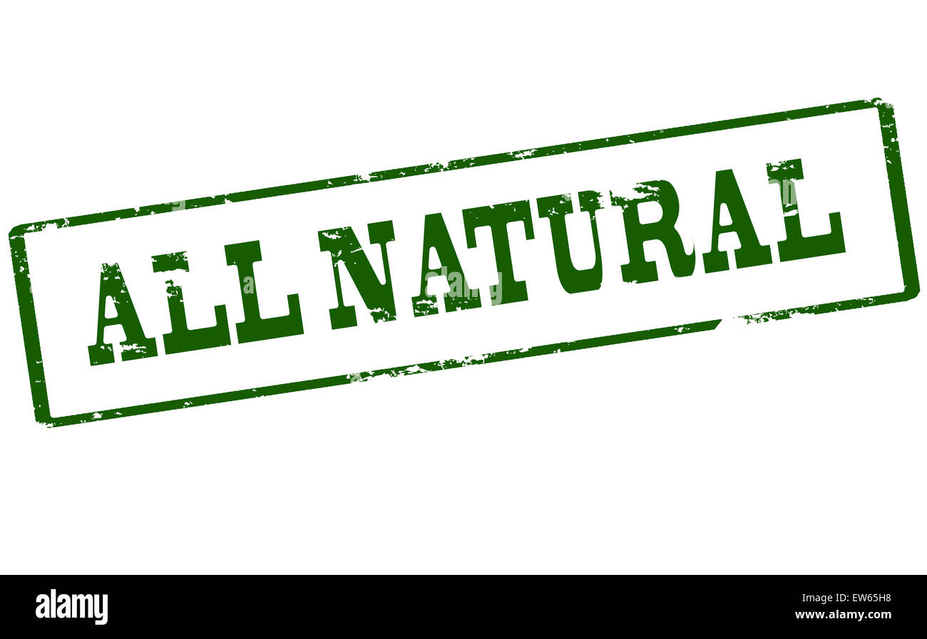 Rubber stamp with text all natural inside, vector illustration Stock ...