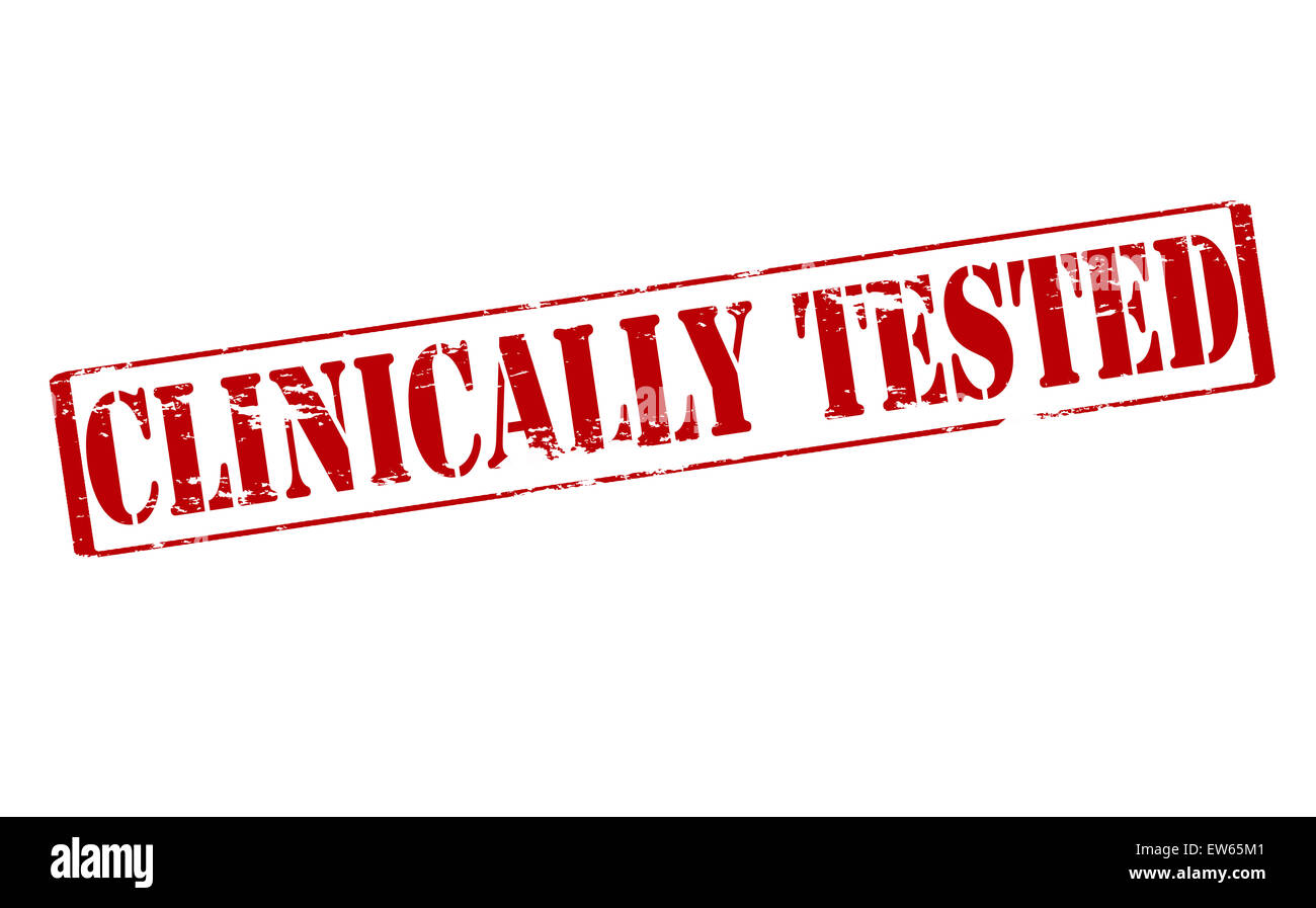 Rubber stamp with text clinically tested inside, vector illustration ...