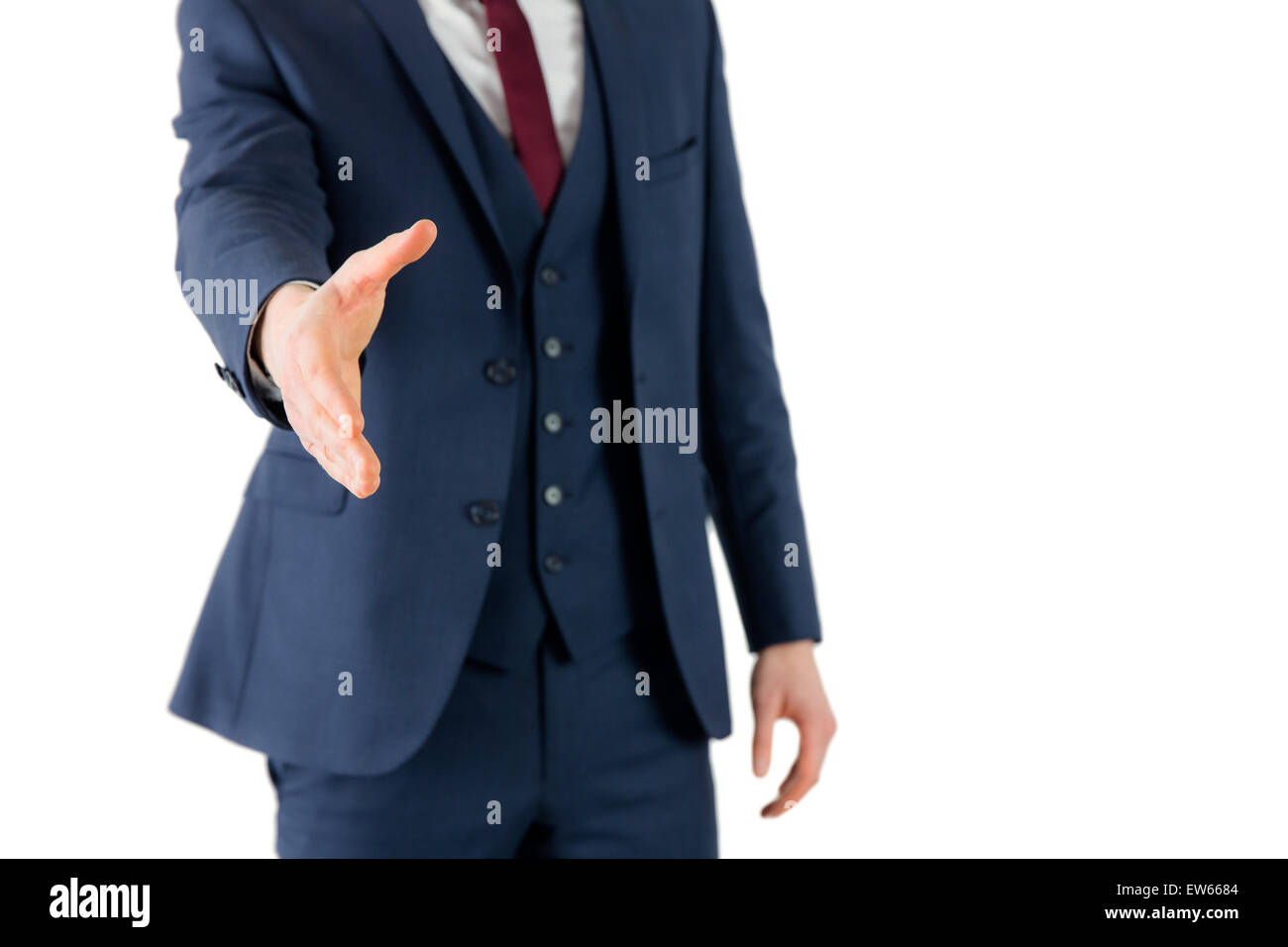 Businessman ready to shake hand Stock Photo - Alamy