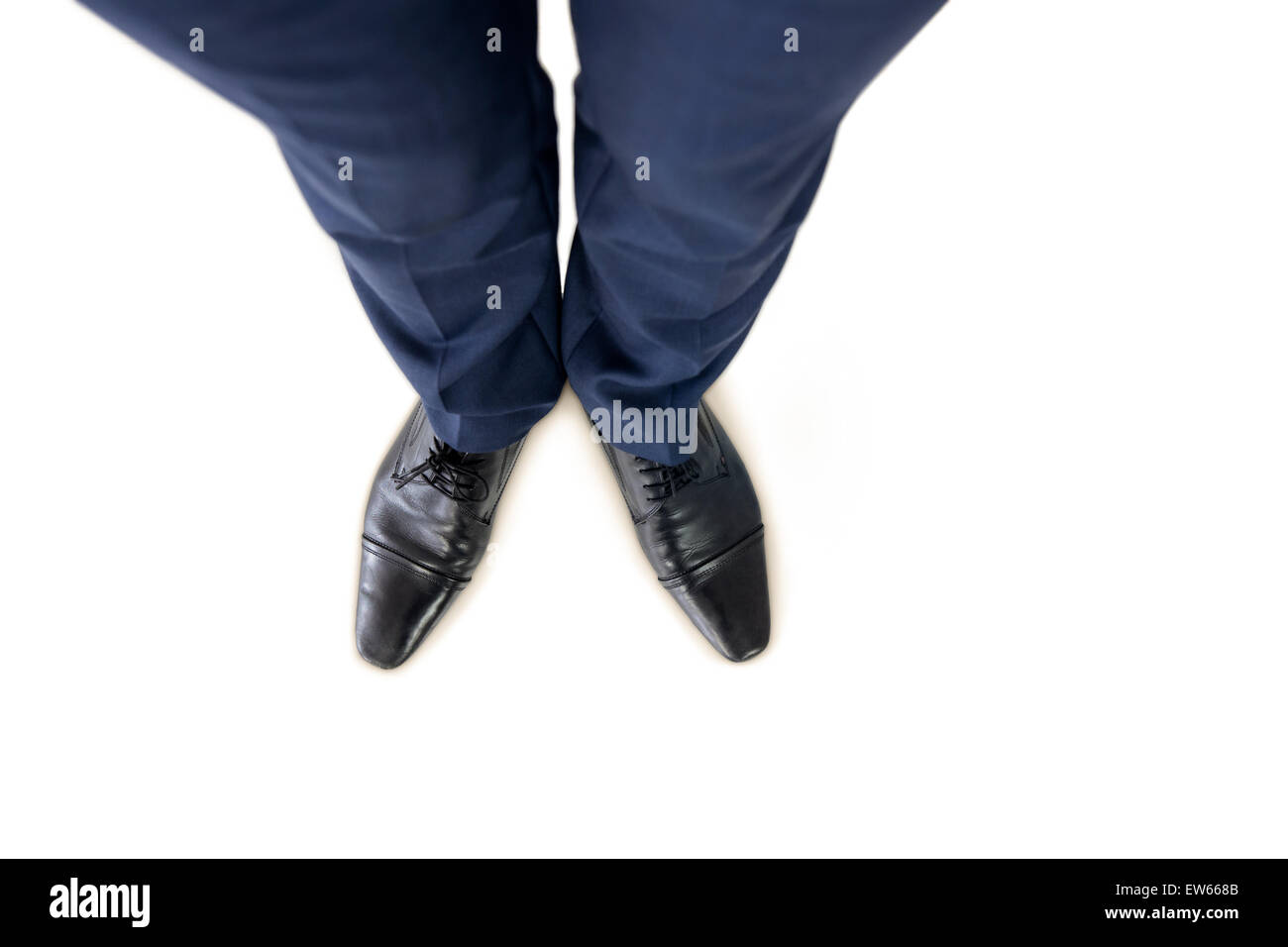 Close up view of businessman shoes Stock Photo - Alamy