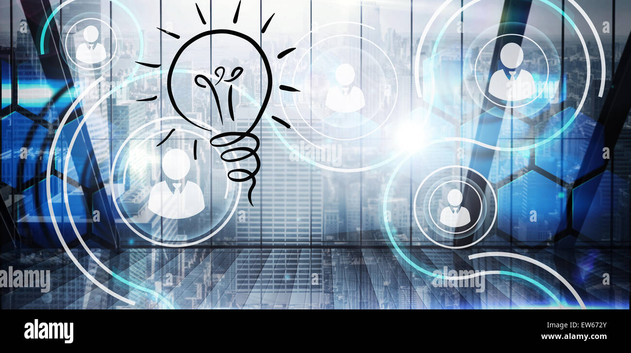 Composite image of light bulb Stock Photo - Alamy