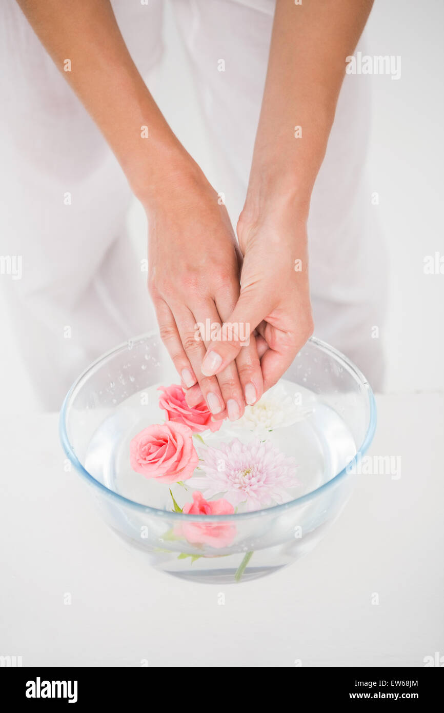 Hand woman bowl beauty hi-res stock photography and images - Alamy