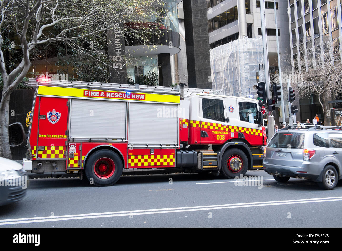 New south wales Sydney fire and rescue truck engine from the Rocks ...