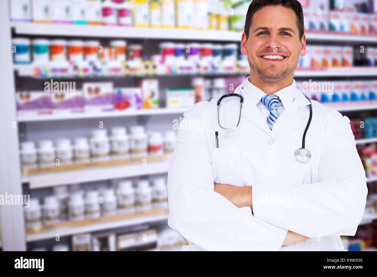 Handsome doctor hi-res stock photography and images - Alamy