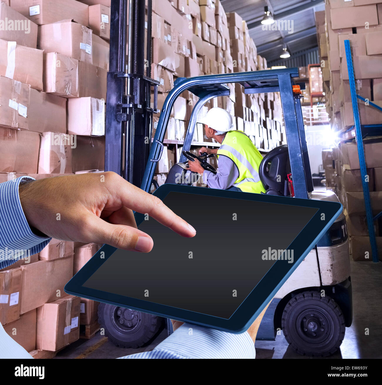 Using forklift truck hi-res stock photography and images - Alamy