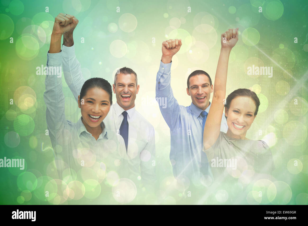 Cheerful team hi-res stock photography and images - Alamy