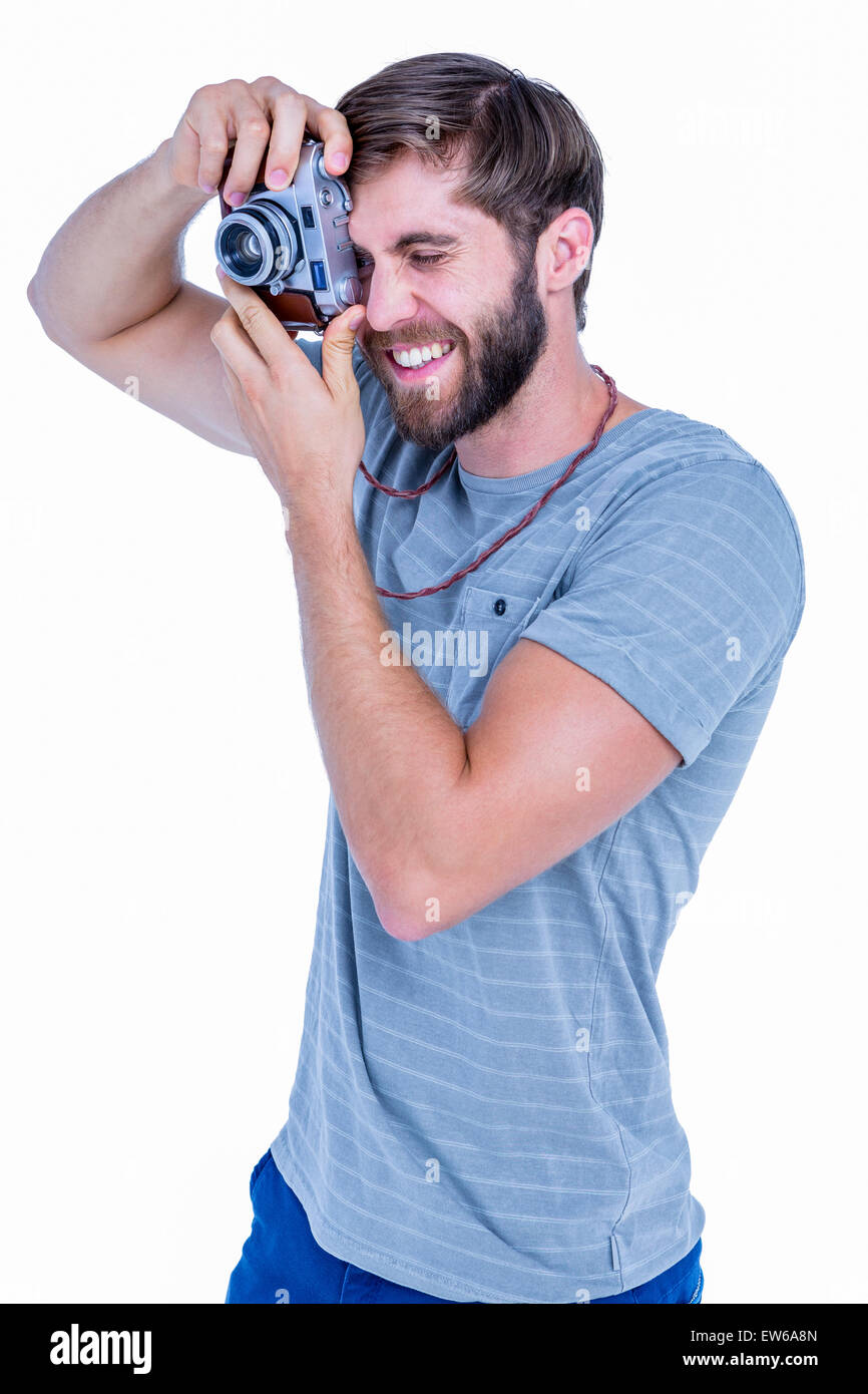 Handsome man taking pictures hi-res stock photography and images - Alamy