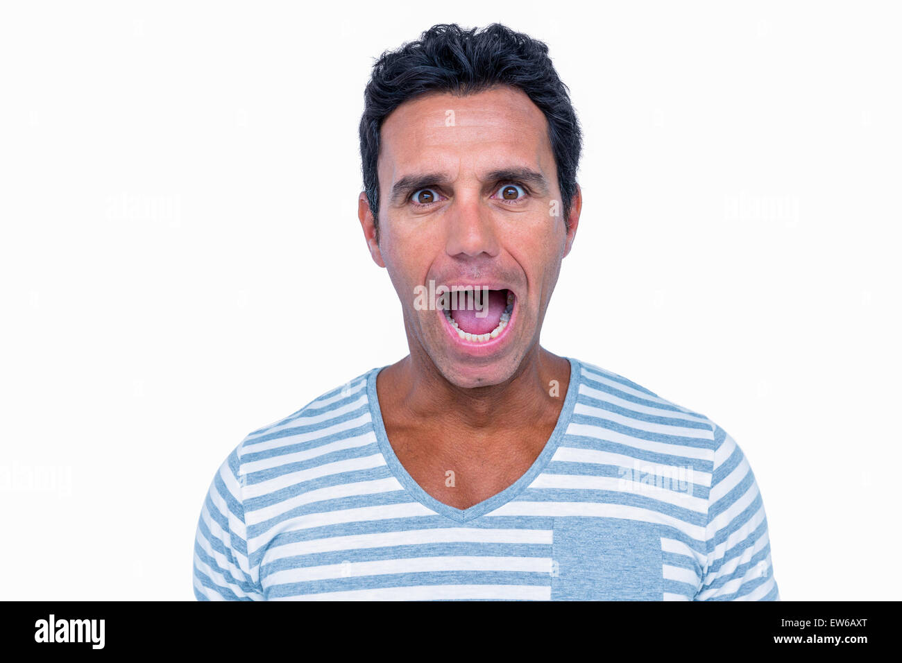 Shocked portrait black man hi-res stock photography and images - Alamy