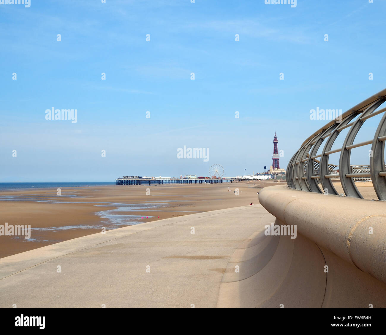 New promenade at Blackpool Stock Photo - Alamy