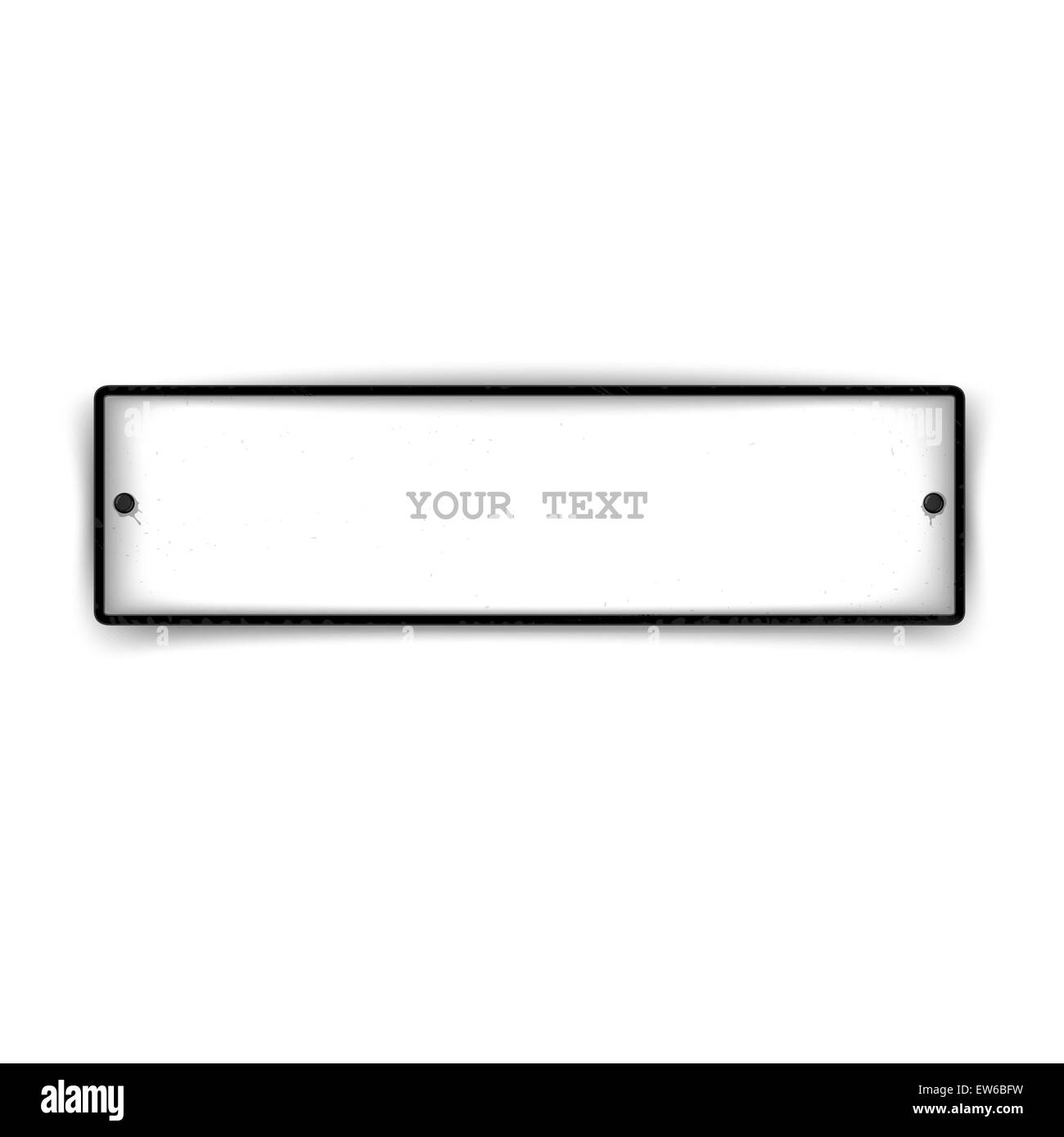 License Plate Frame Stock Photos & License Plate Frame Stock Images - Alamy