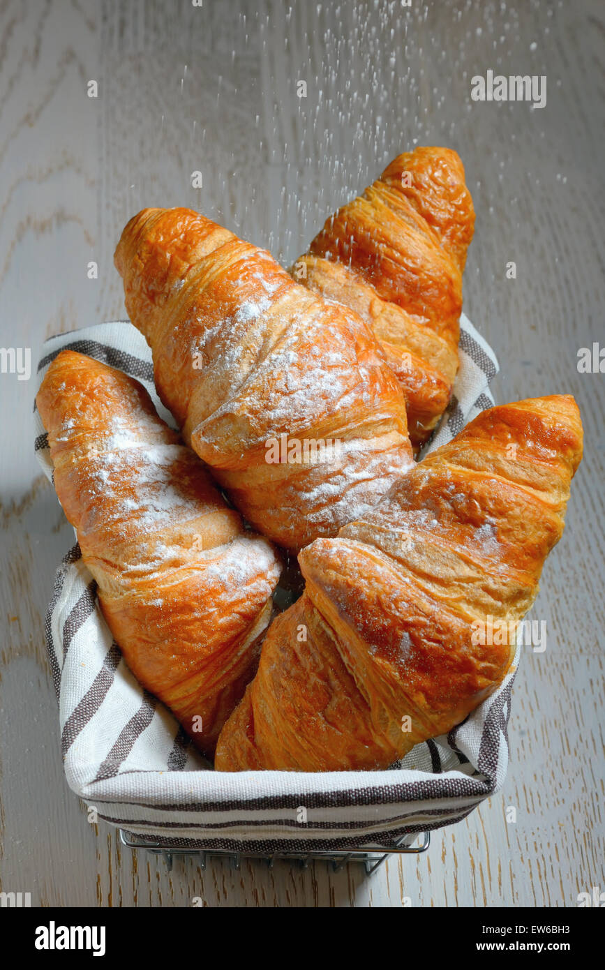 Croissants basket hi-res stock photography and images - Alamy
