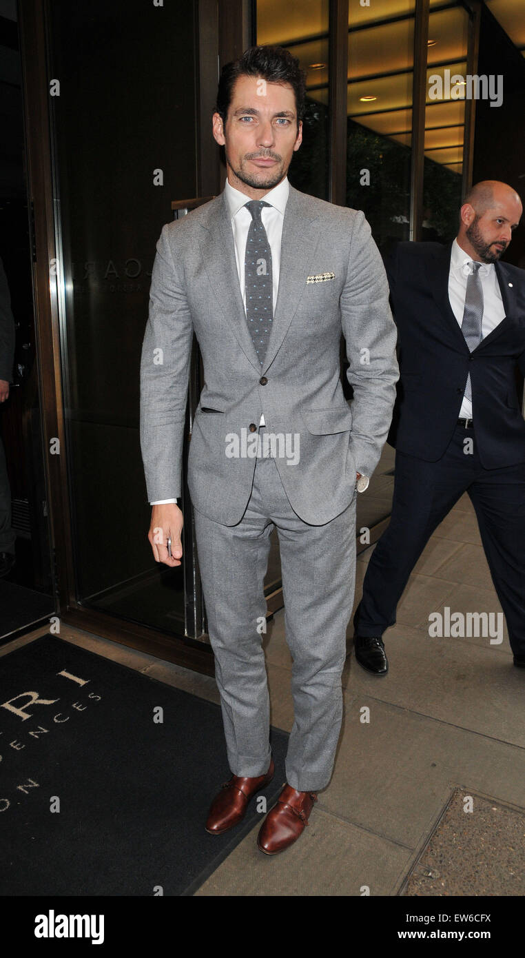 London, UK. 17th June, 2015. David Gandy at the Red Magazine special ...