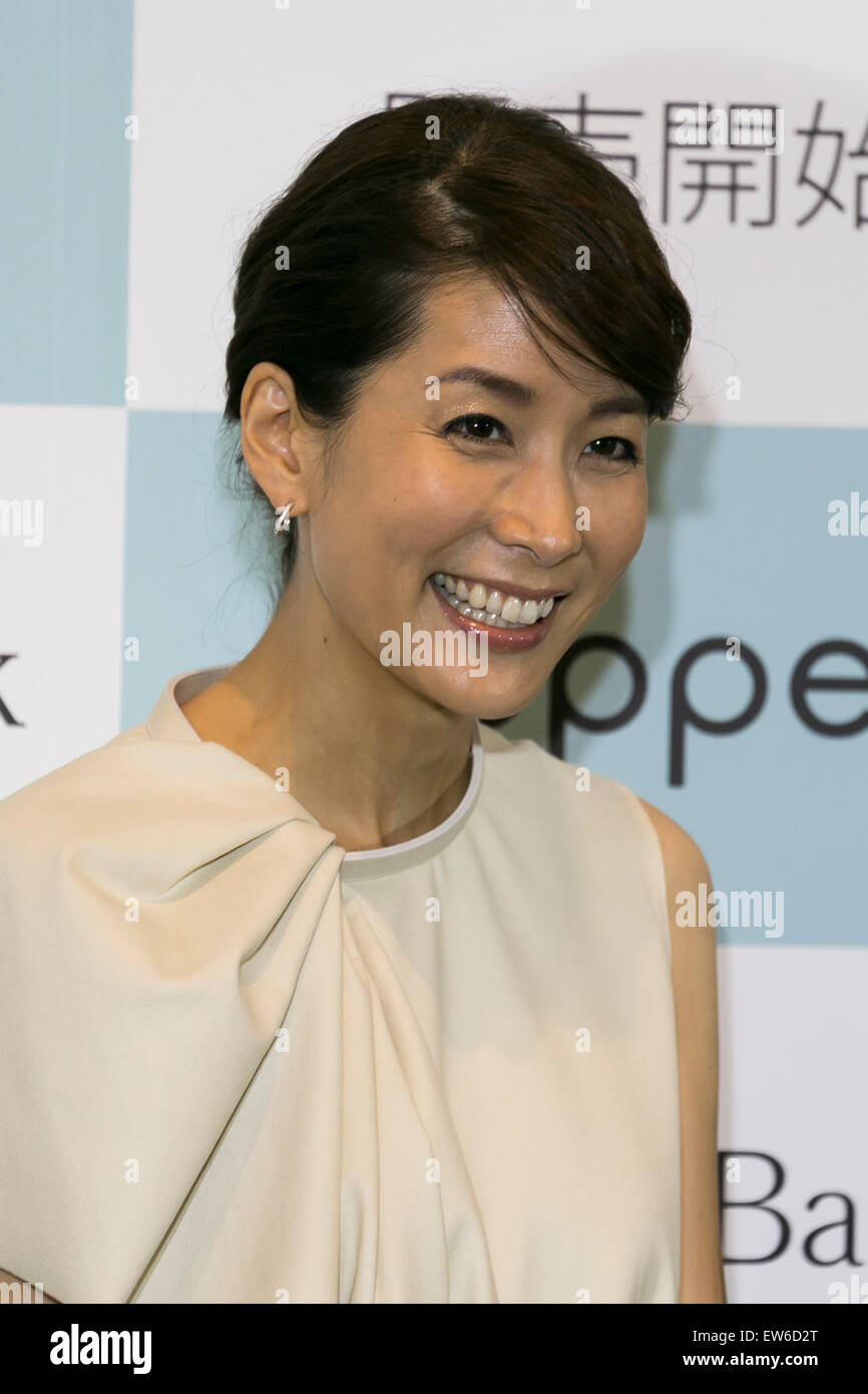 Tokyo, Japan. 18th June, 2015. Announcer Kyoko Uchida attends a press ...