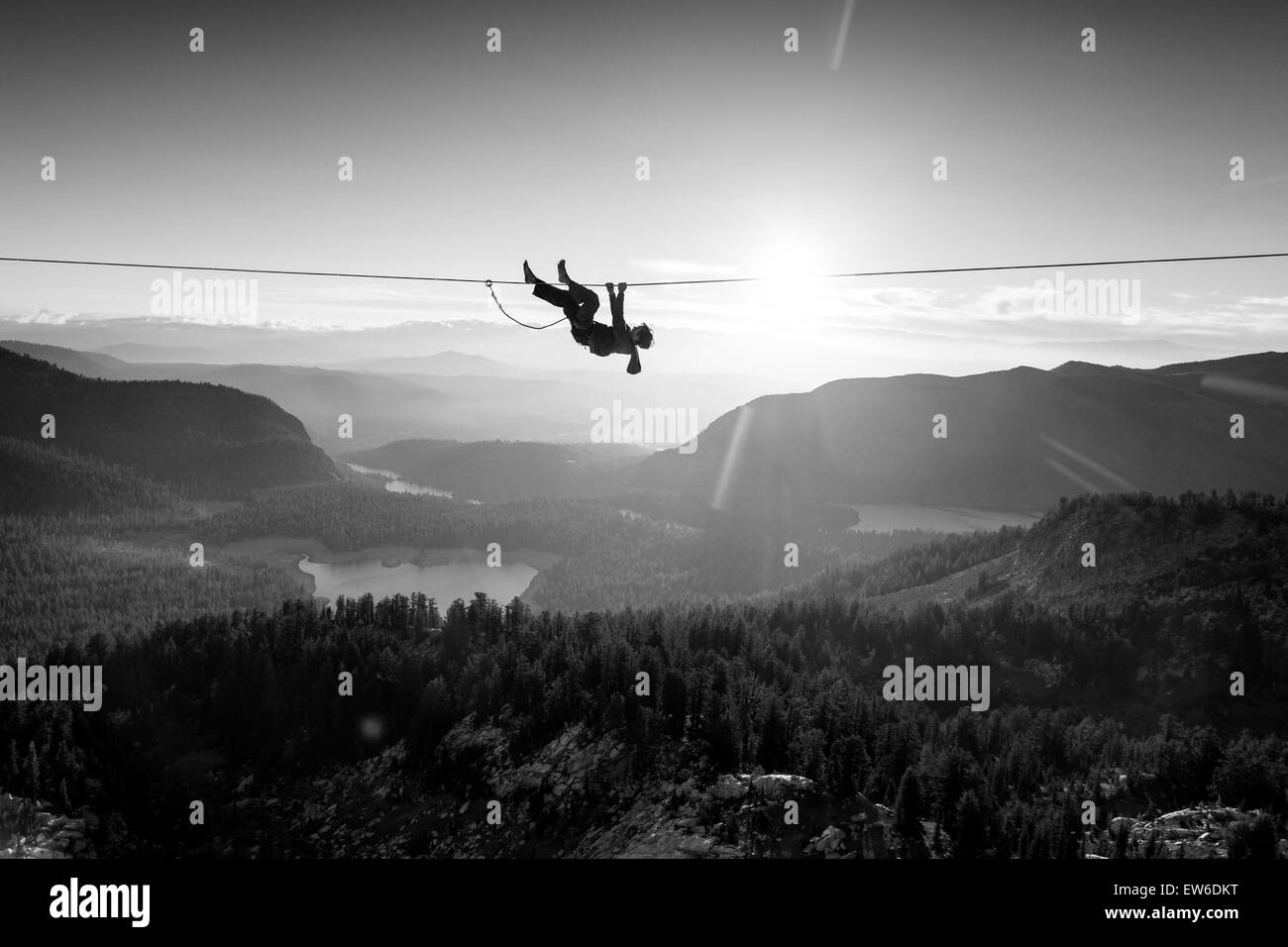 Highlining Black and White Stock Photos & Images - Alamy