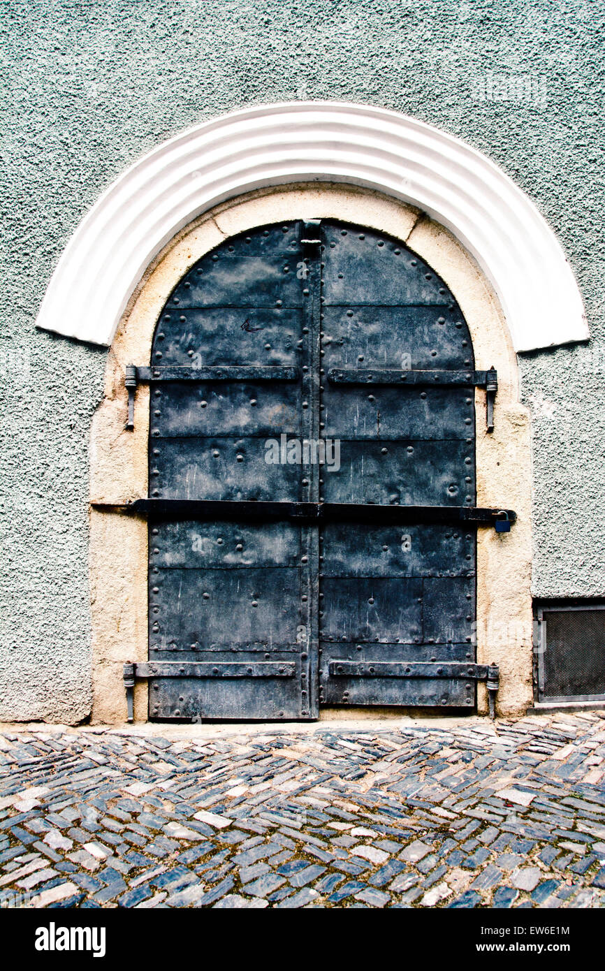 medieval metal portal Stock Photo - Alamy