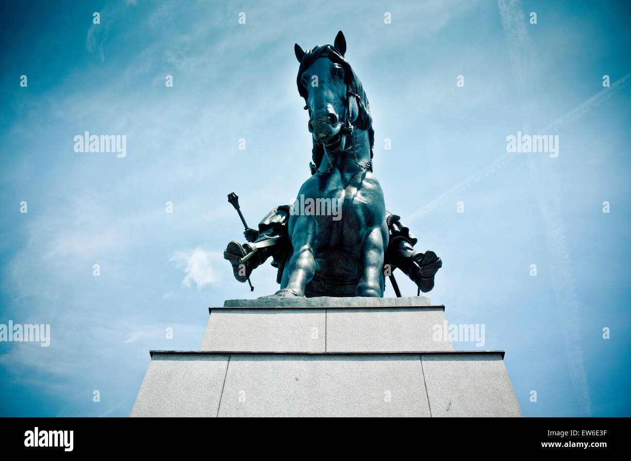 National memorial on the Vitkov hill, Jan Zizka equestrial monument ...