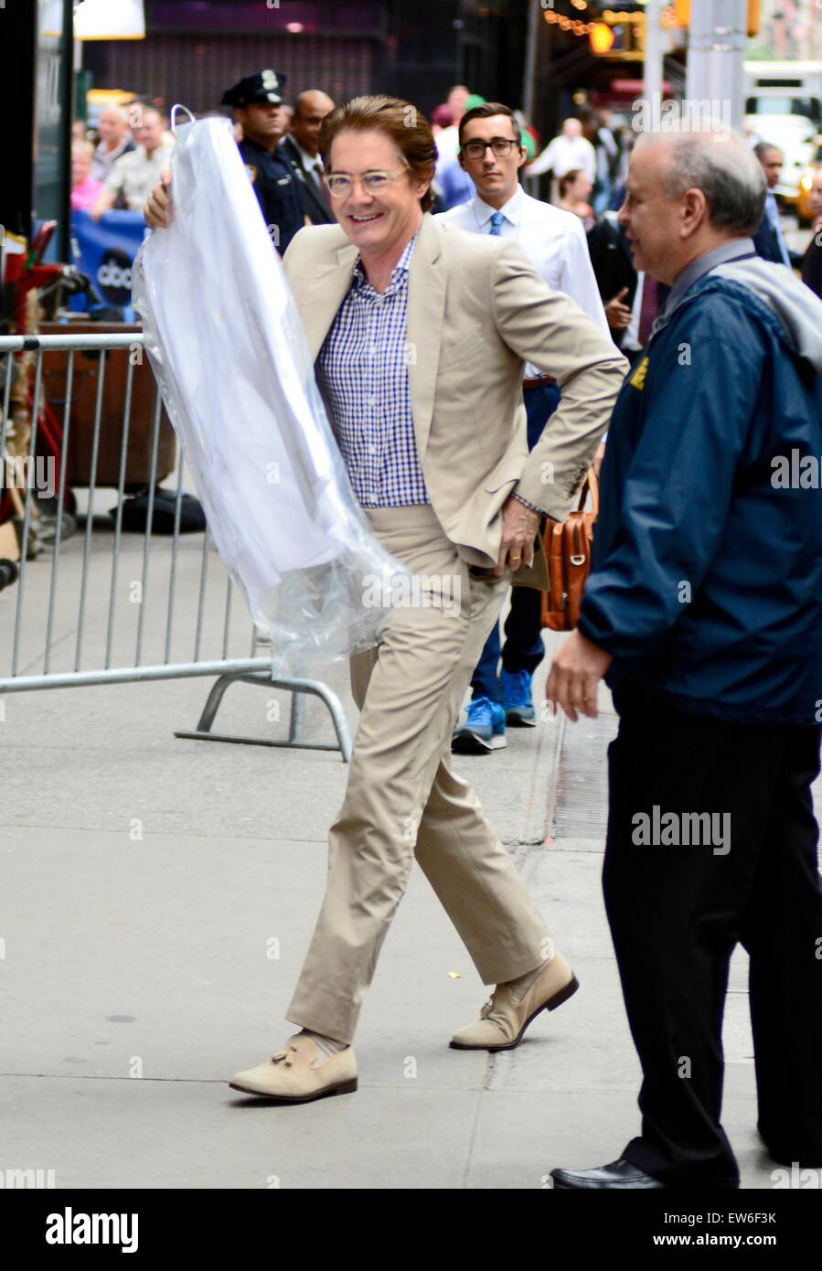 New York, NY, USA. 18th June, 2015. Kyle MacLachlan, at GMA out and ...