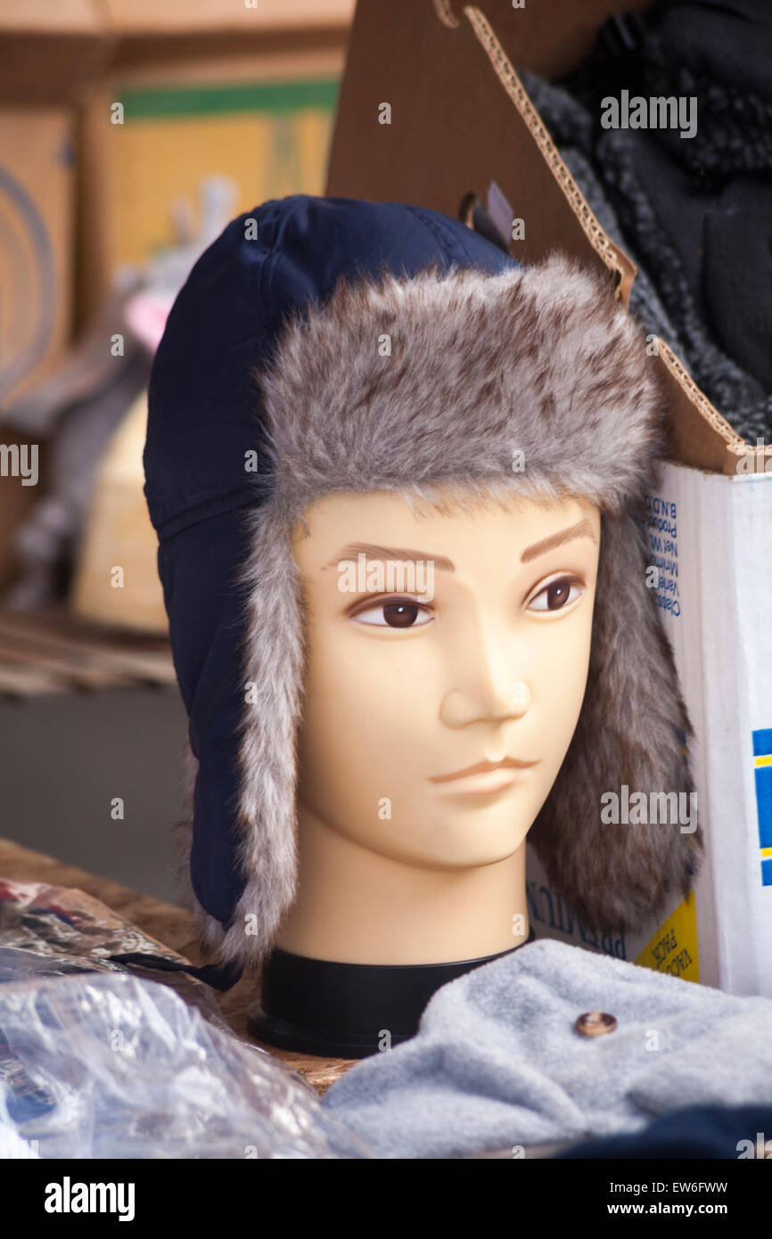 Trapper hat hi-res stock photography and images - Alamy