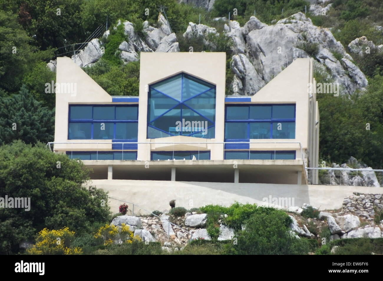Modern house overlooking Monte Carlo Monaco Stock Photo - Alamy
