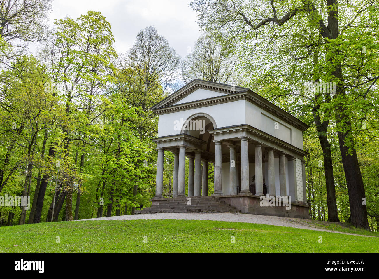View of an Ancient Greco-Roman Temple in the Forest Stock Photo - Alamy