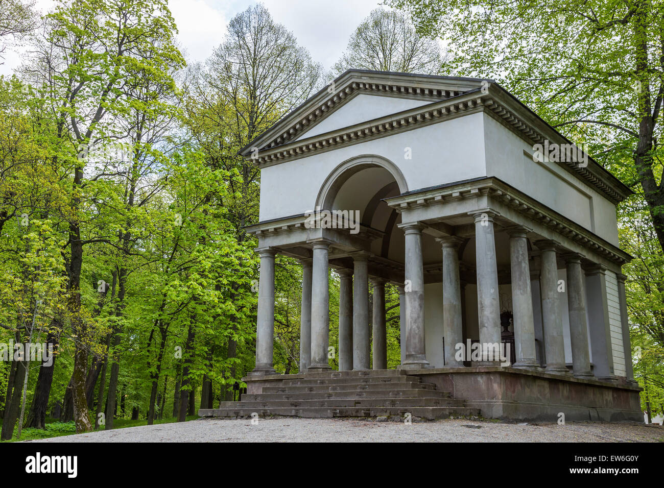 View of an Ancient Greco-Roman Temple in the Forest Stock Photo - Alamy