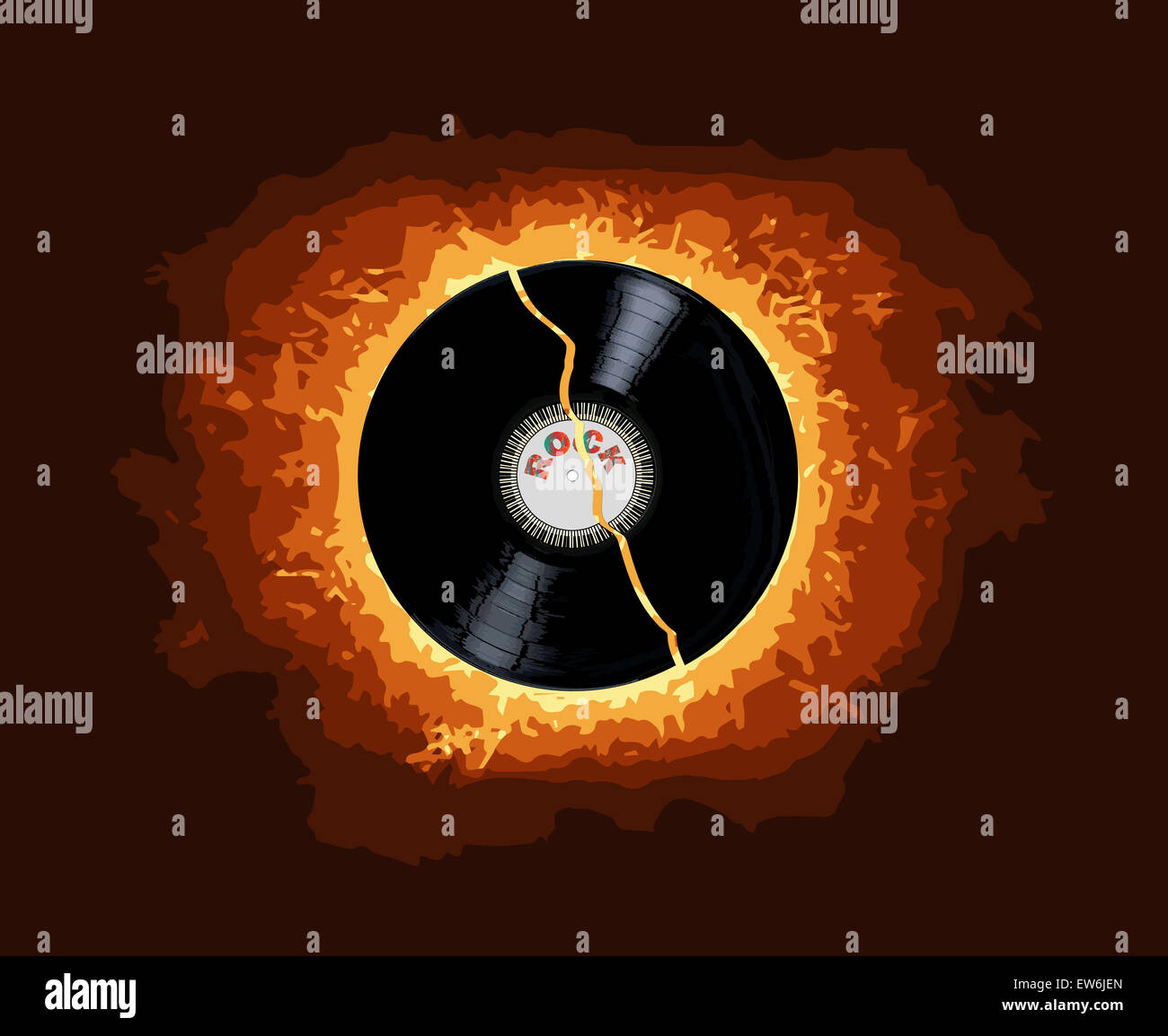 Broken vinyl record hi-res stock photography and images - Alamy