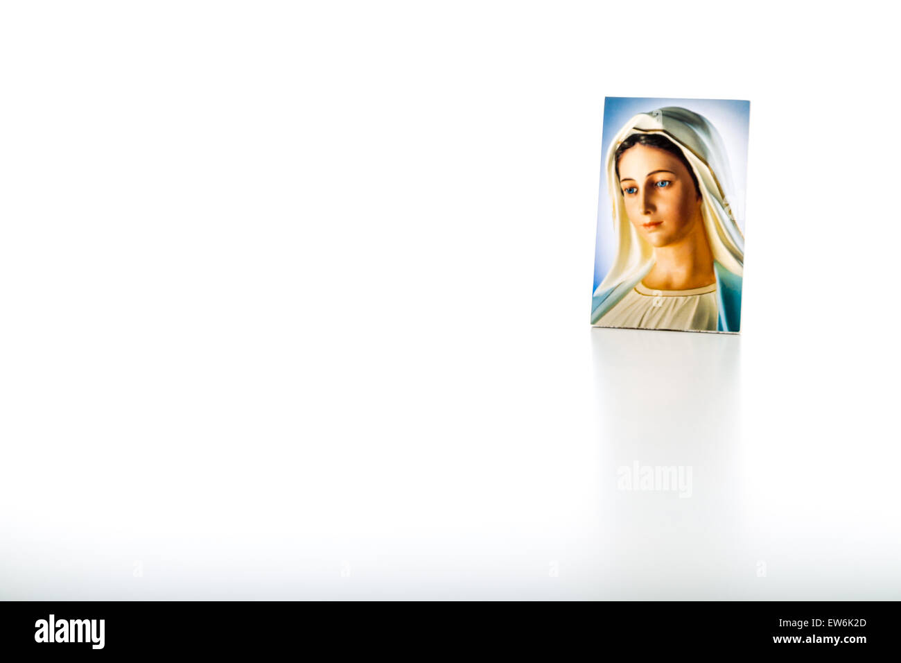 Icon of Our Lady of Medjugorje the Blessed Virgin Mary isolated on ...