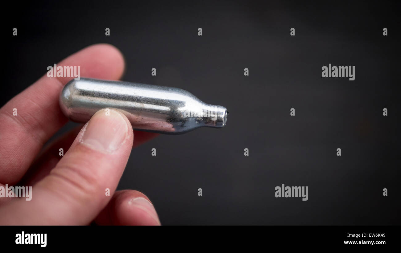 Nitrous Oxide Bulbs, Also know as Laughing Gas or Hippie Crack is used ...