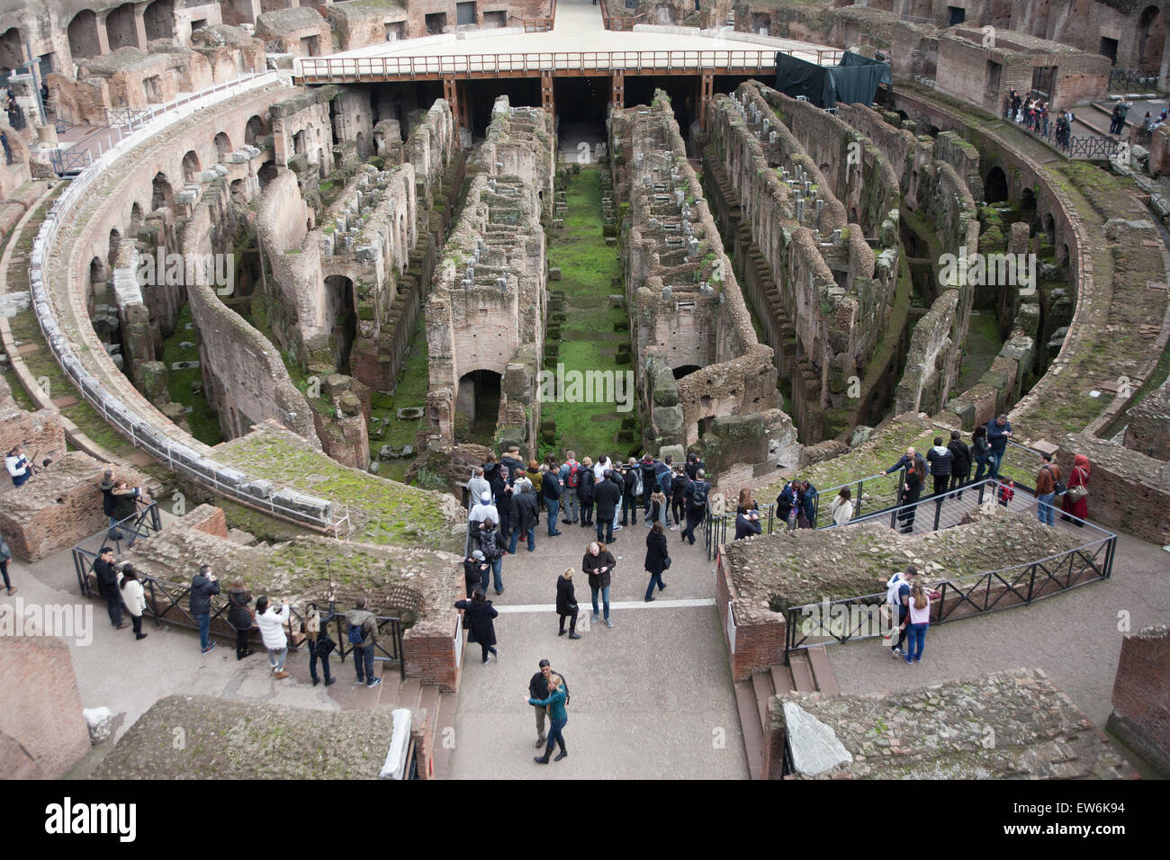 Interior of the Coliseum Stock Photo - Alamy