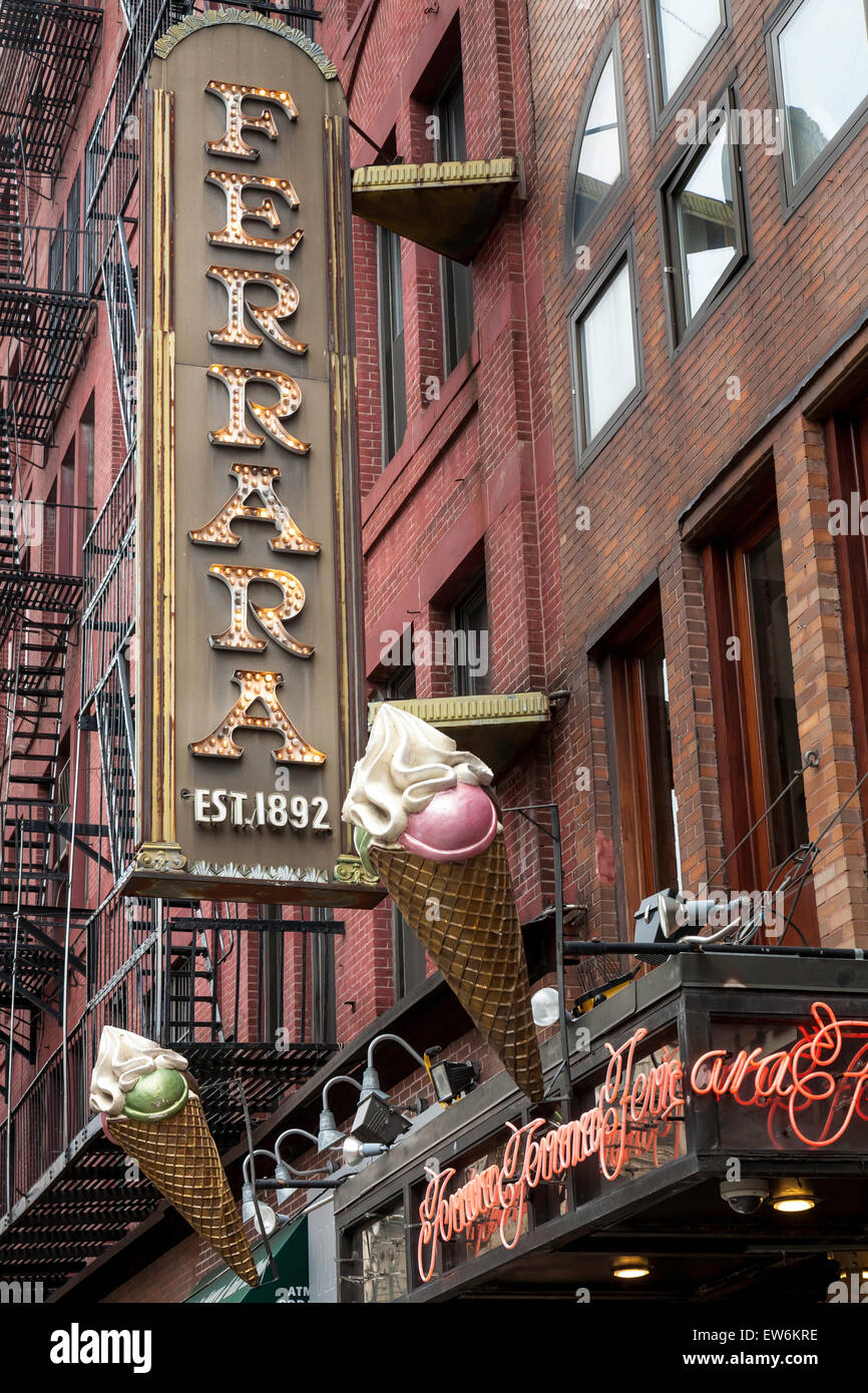 Ferrara, Little Italy, NYC Stock Photo - Alamy