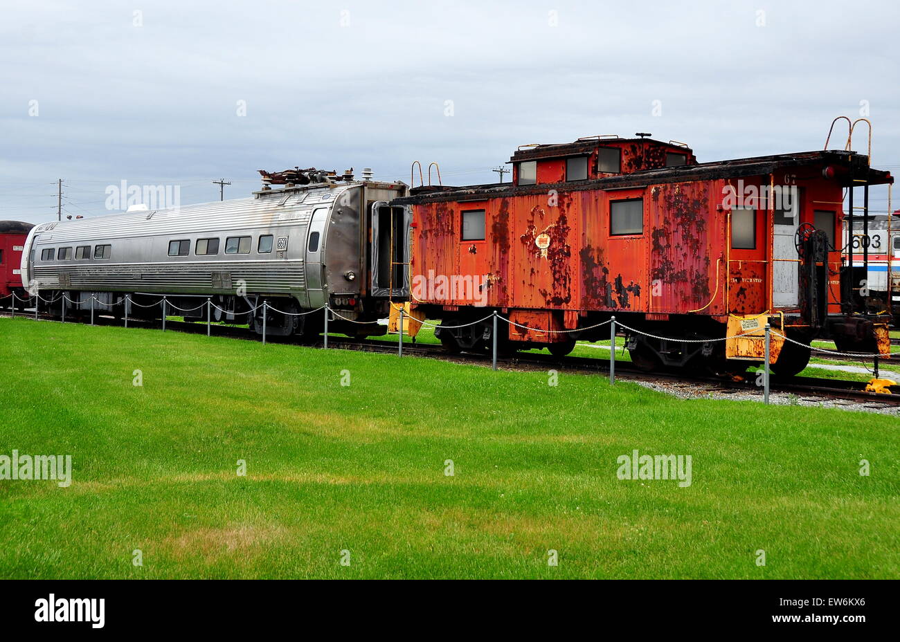 Strasburg, Pennsylvania: Classic red caboose and Reading Railroad snack ...