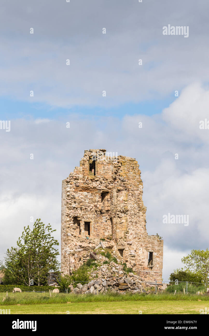 Ruins of Blervie Castle near Rafford in Moray, Scotland Stock Photo - Alamy