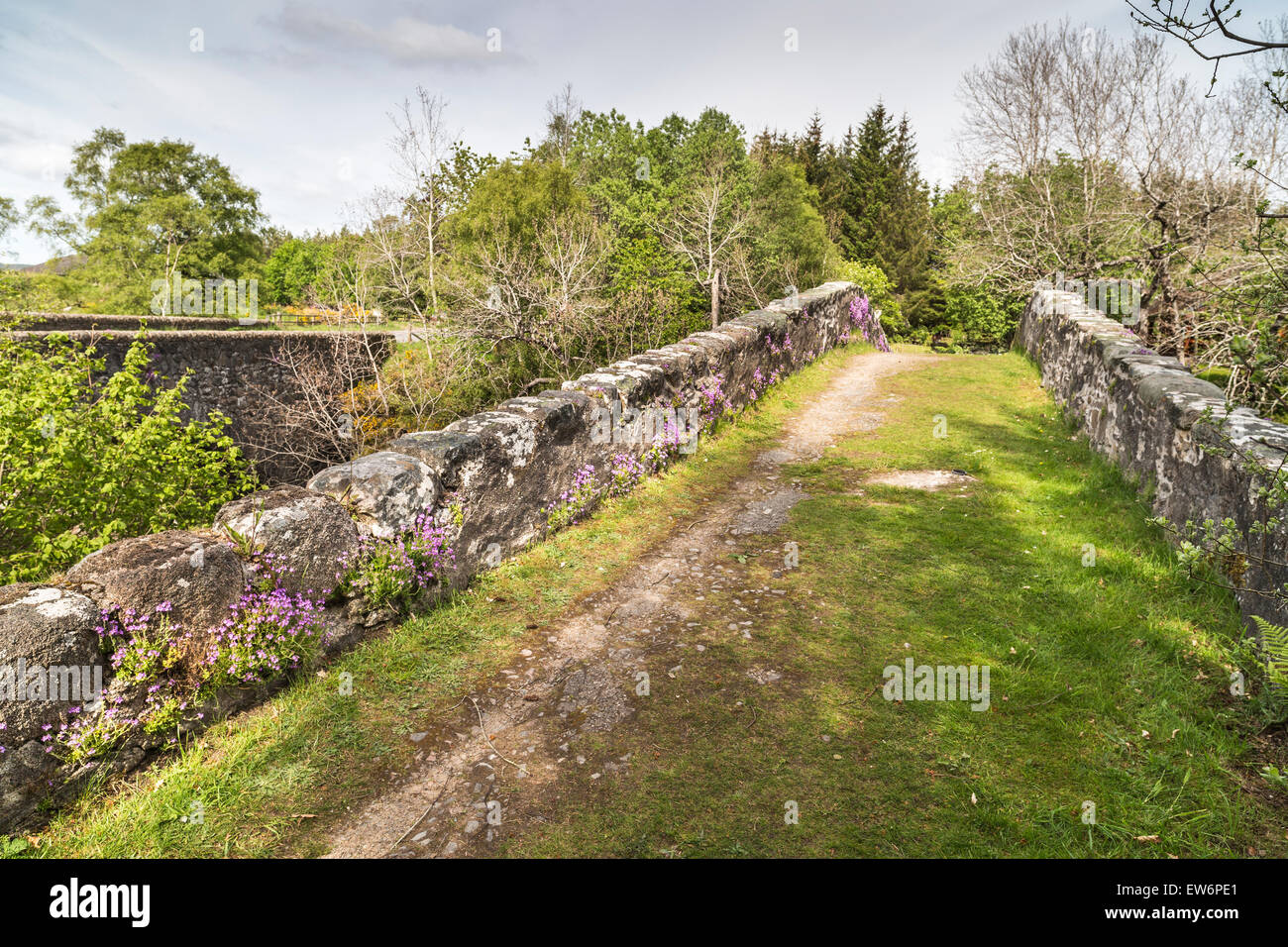 Historic Whitebridge (General Wade Bridge) in the Highlands of Scotland ...