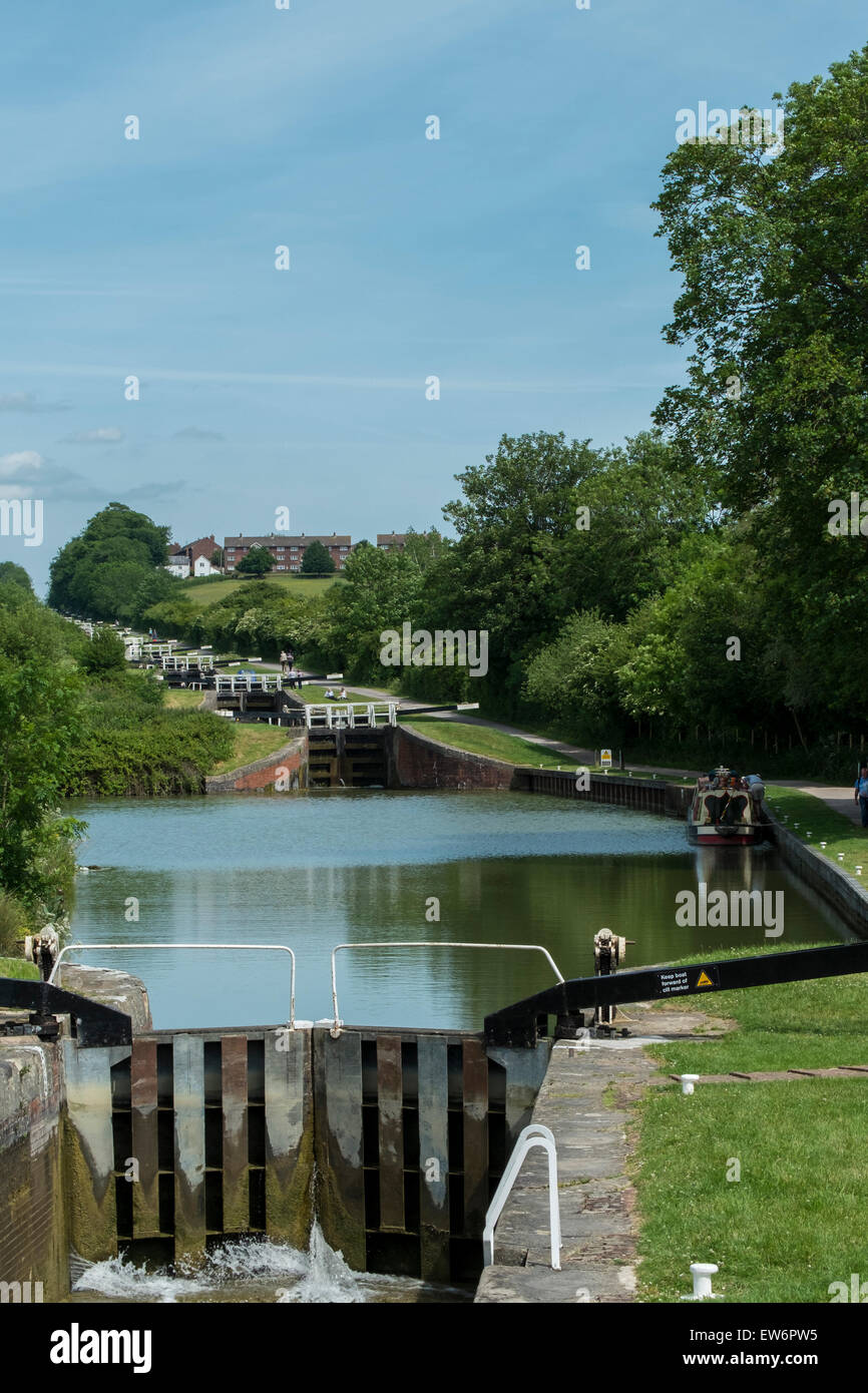 Caen Hill Locks are a flight of 29 locks on the Kennet and Avon Canal ...