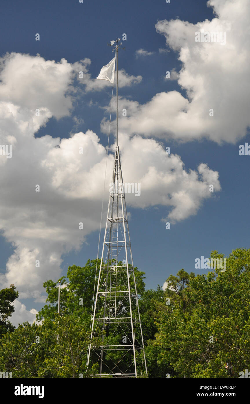A Fair Weather Signal Flag at a waterfront marina in Washington, NC ...