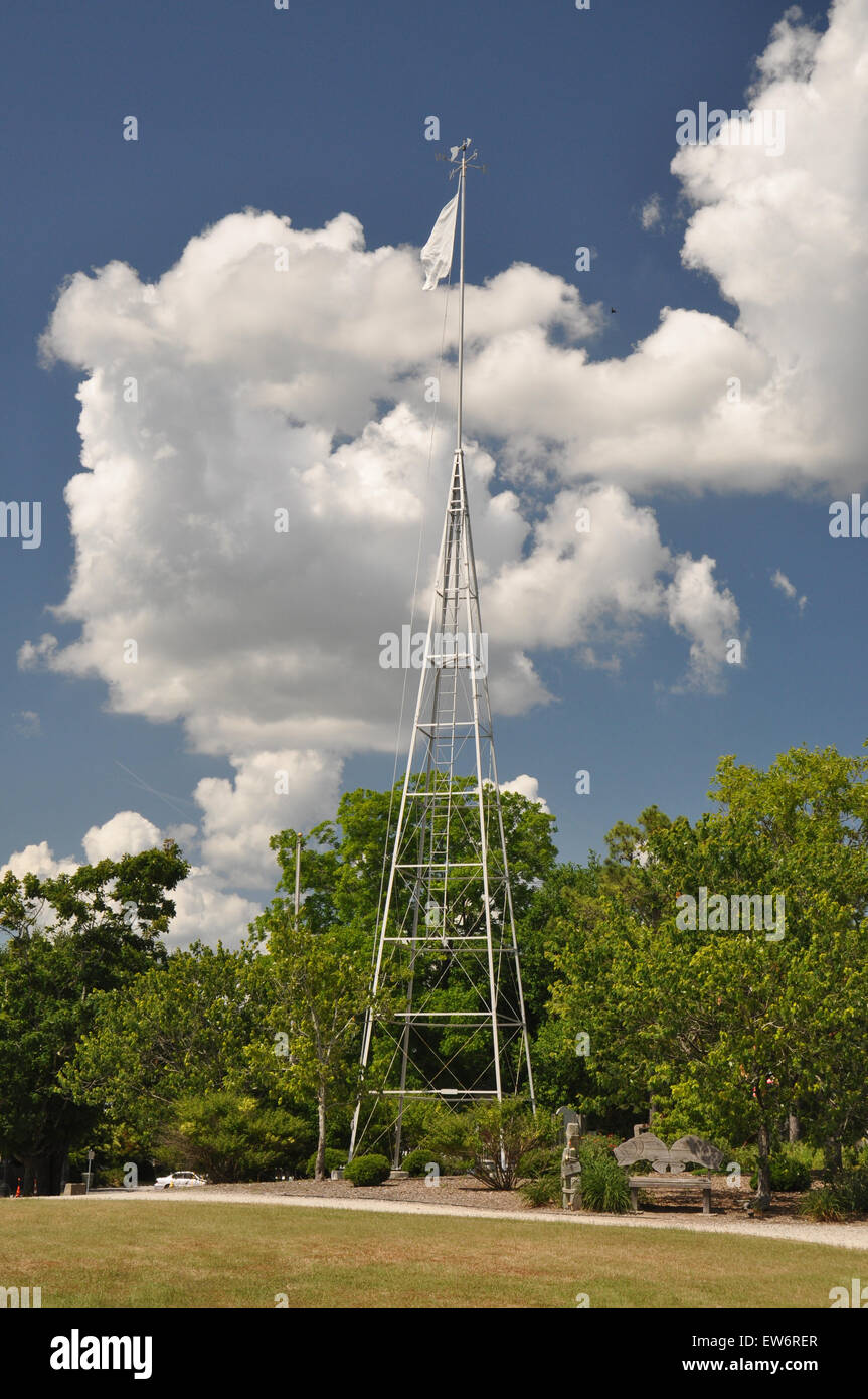 A Fair Weather Signal Flag at a waterfront marina in Washington, NC ...
