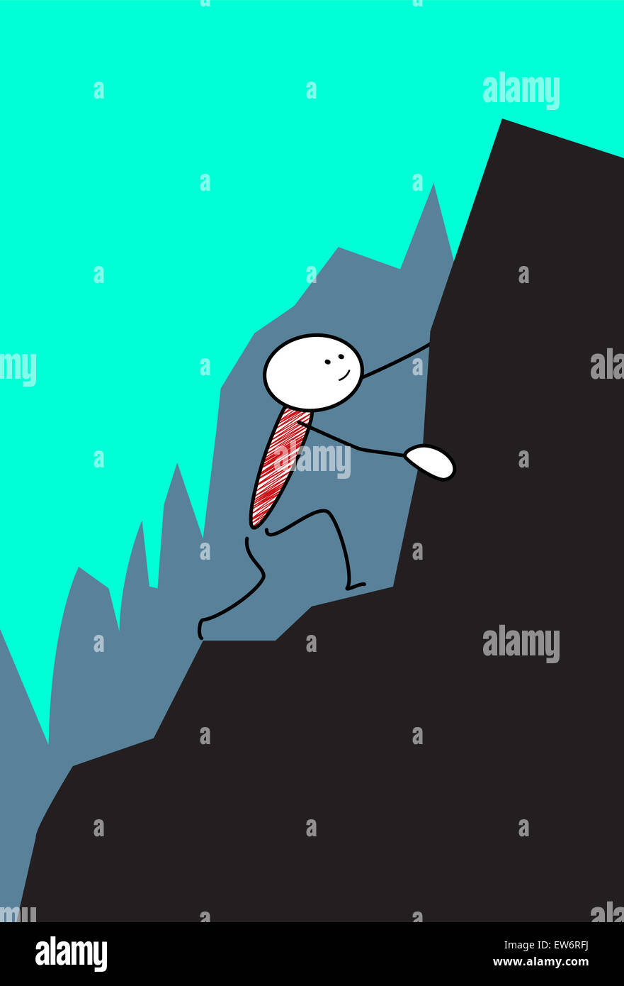 Climbing to the top Stock Photo - Alamy