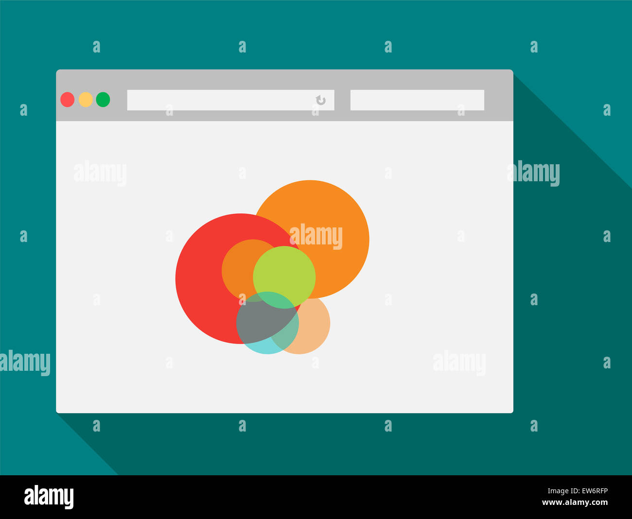 Abstract computer browser window Stock Photo - Alamy