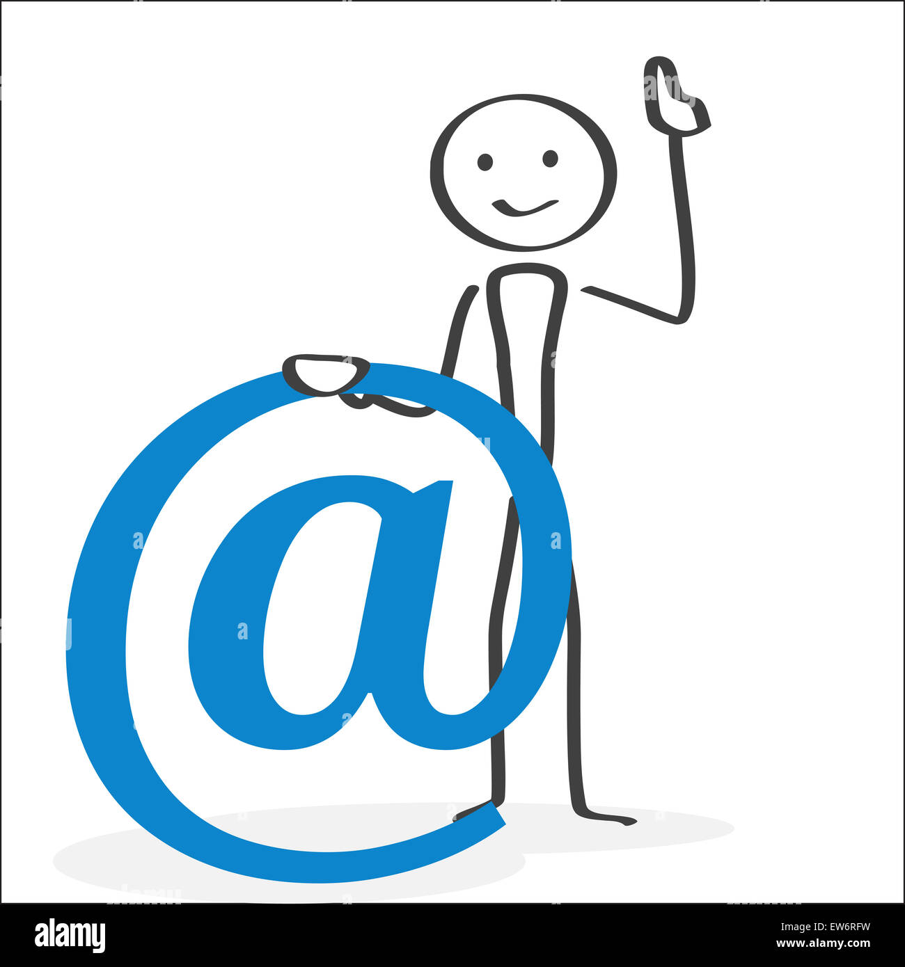 Illlustration in ink style showing a person drawing attention having an ...
