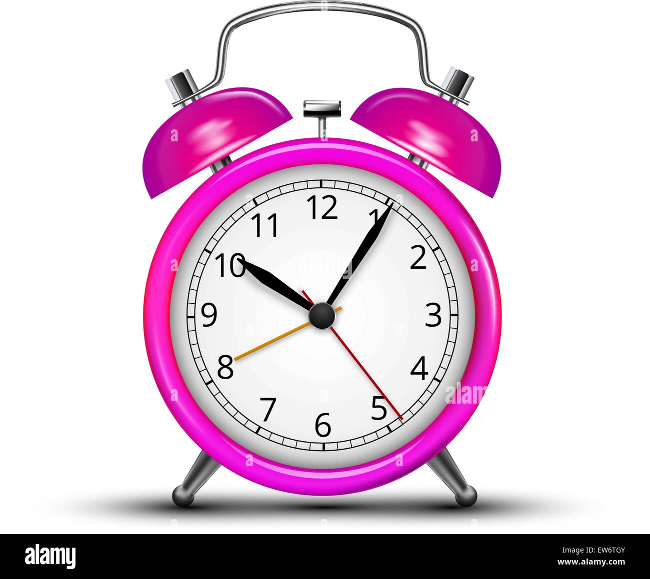 Alarm clock midnight Stock Vector Images - Alamy